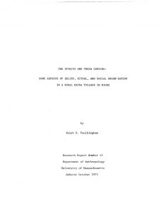 The Title Page of a Dissertation