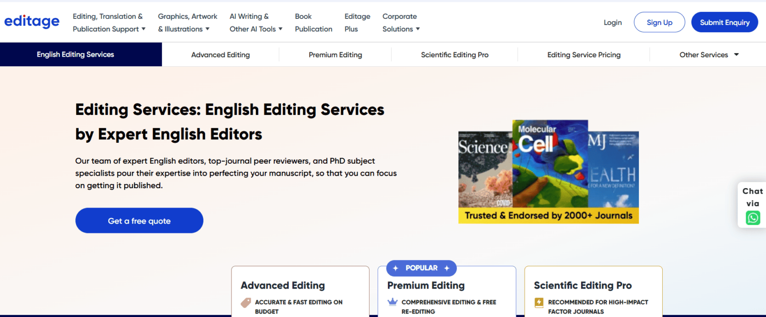 Top 10 Journal Editing Services of 2025 - PaperTrue