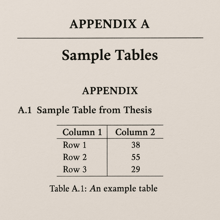 What Is an Appendix In a Paper? - PaperTrue