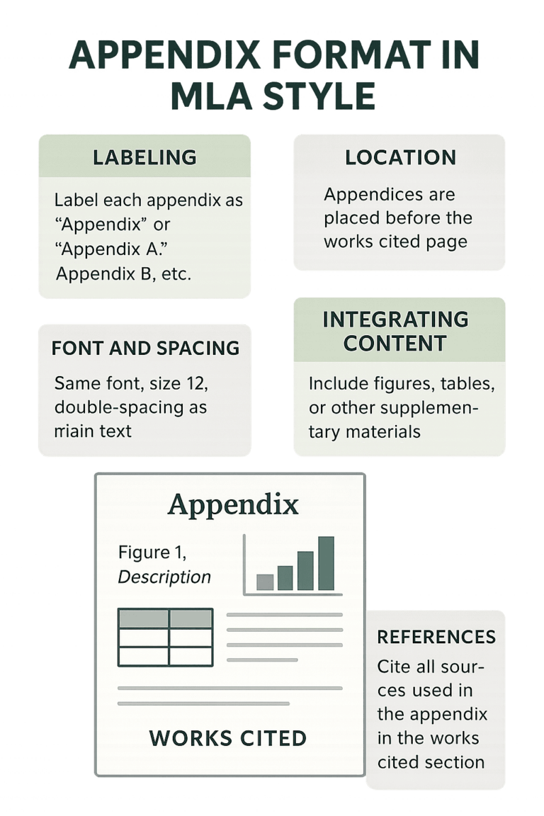 How to Format an Appendix: APA and MLA - PaperTrue