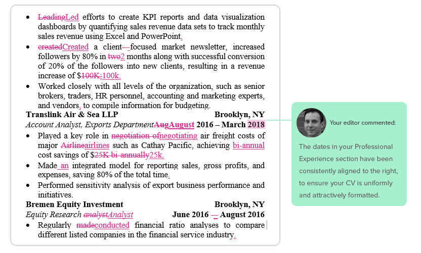 Resume | CV Proofreading & Editing Services | PaperTrue