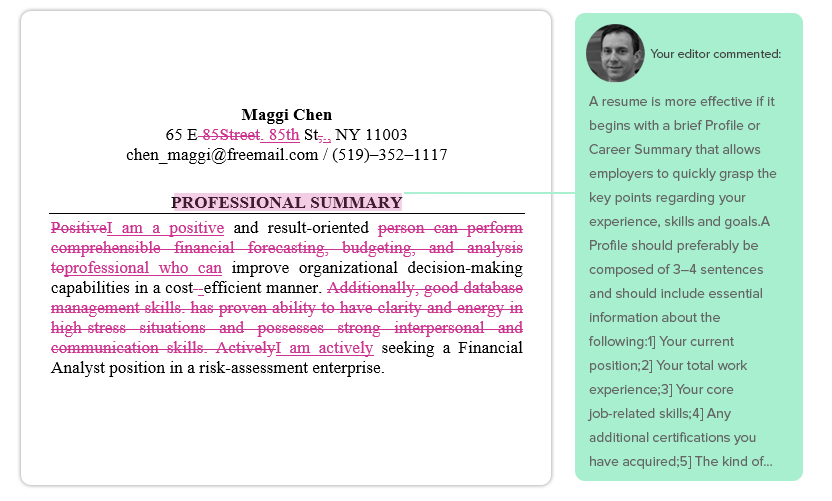 Cover Letter Proofreader